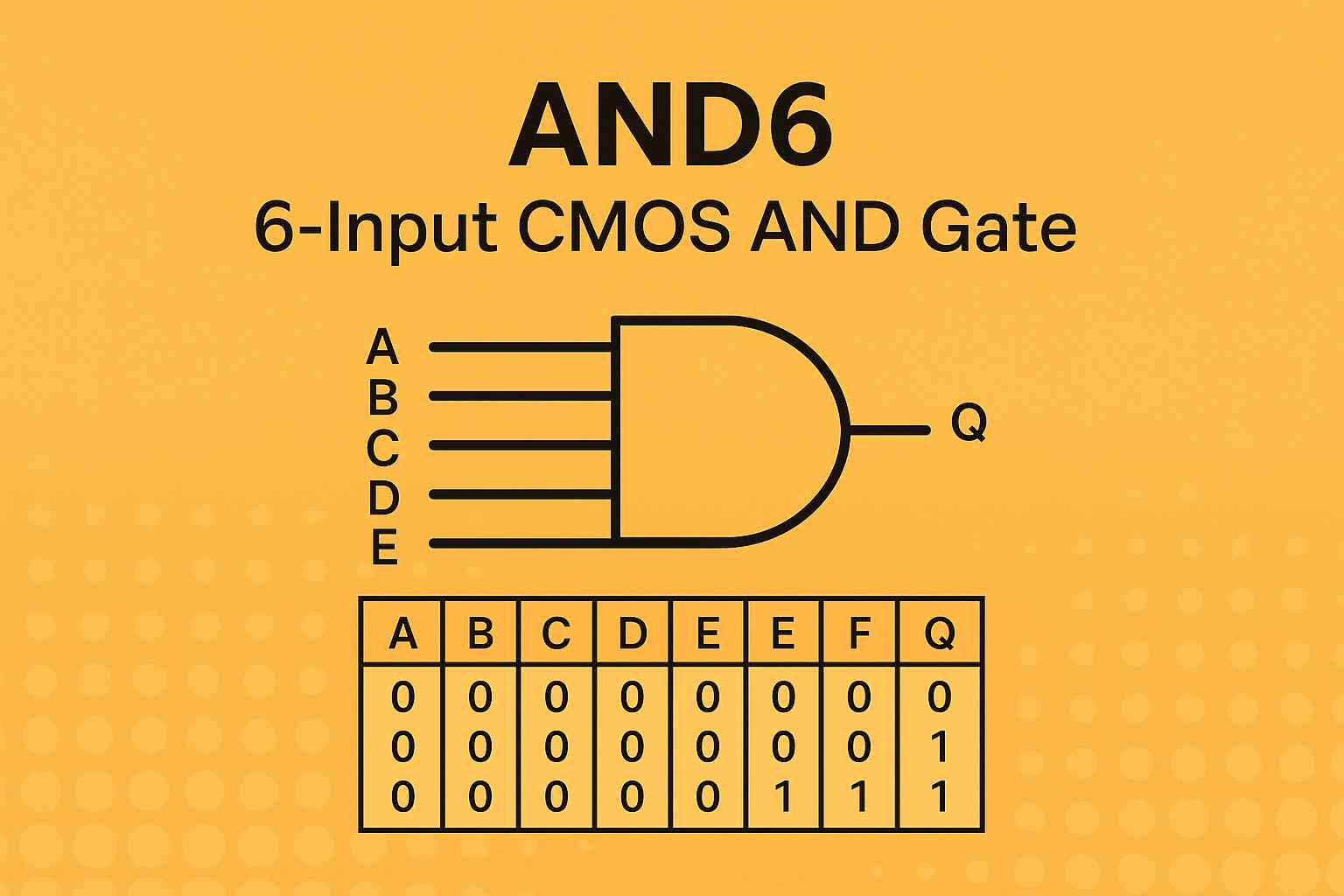 AND6: A Deep Dive into the 6‑Input CMOS AND Gate - Manometcurrent
